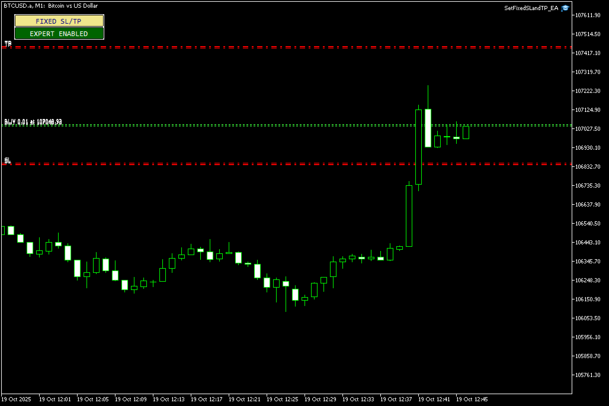 Set Fixed SL and TP EA for MT4/MT5/cTrader